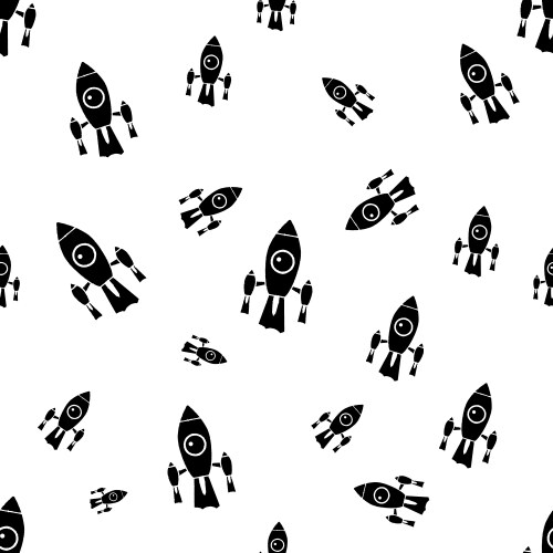 Outer Space Galaxy Childish Seamless Pattern Vector Image