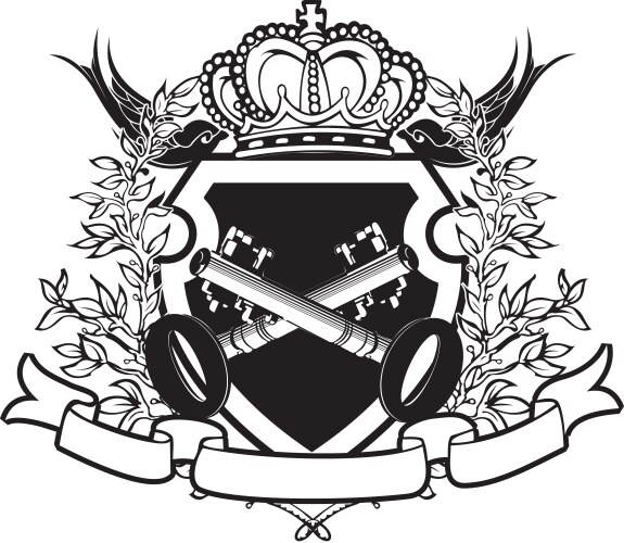 Ornamental shield Royalty Free Vector Image - VectorStock