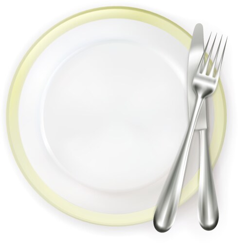 Place setting Royalty Free Vector Image - VectorStock