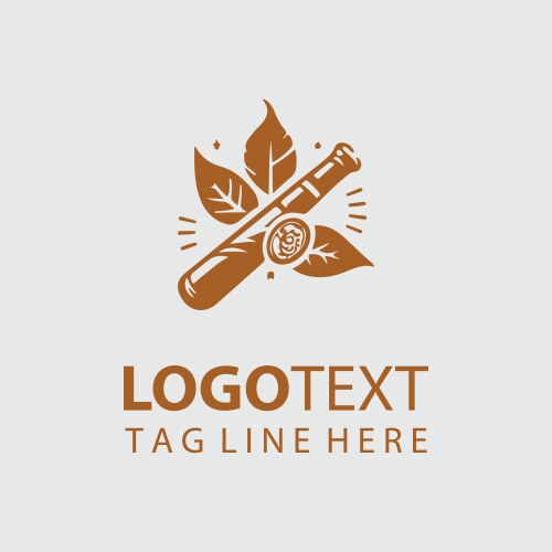 Cigar logo Royalty Free Vector Image - VectorStock