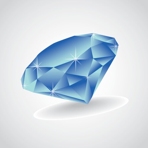 Shiny diamond Royalty Free Vector Image - VectorStock