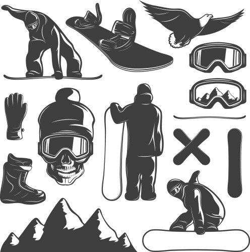 Snowboard Royalty Free Vector Image - VectorStock