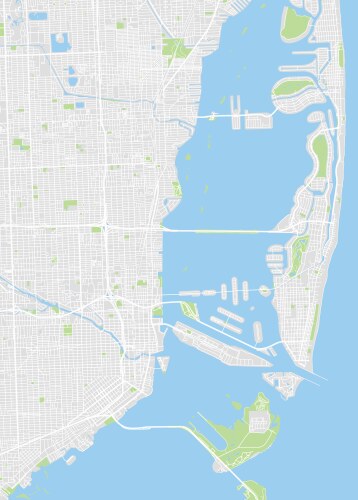 Highly detailed physical map of the us state Vector Image