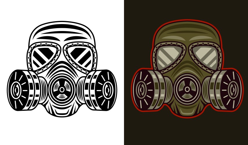 Cartoon gas mask Vector Images & Graphics for Commercial Use | VectorStock