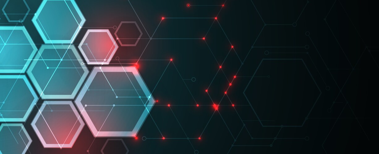 Abstract computer technology background network Vector Image