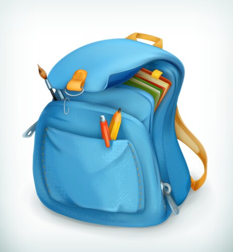 School bag Royalty Free Vector Image - VectorStock