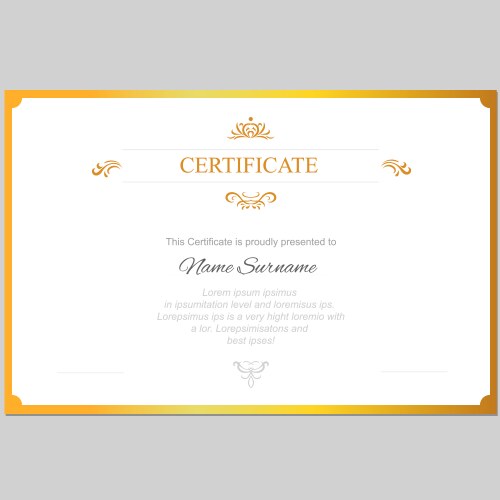 Two gold frame Royalty Free Vector Image - VectorStock