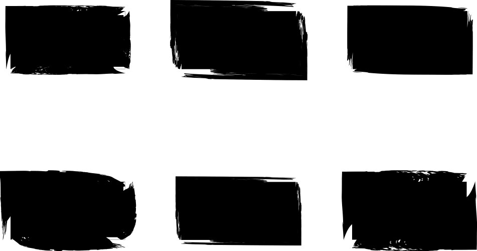 Horizontal rectangle shape filled bold Royalty Free Vector