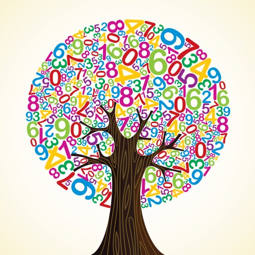 School education tree hand Royalty Free Vector Image