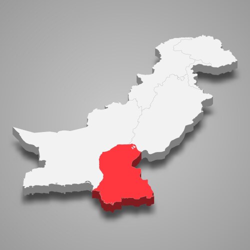 Sindh Pakistan Map Vector Images (over 190)