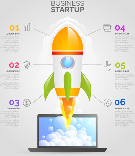 Infinity loop infographic concept Royalty Free Vector Image