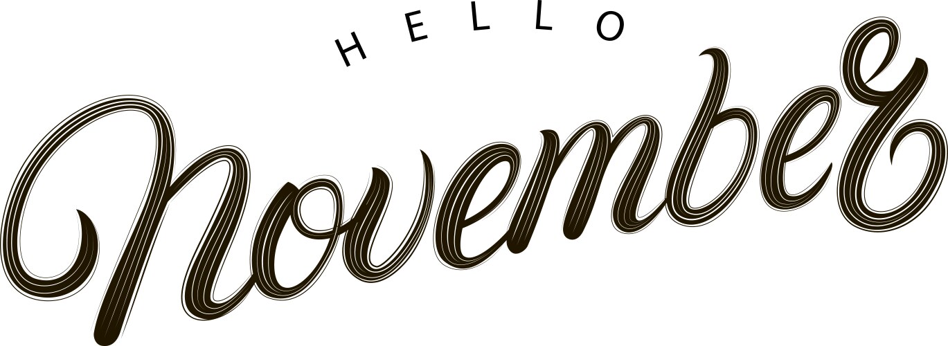 November Calligraphy Vector Images (over 6,900)