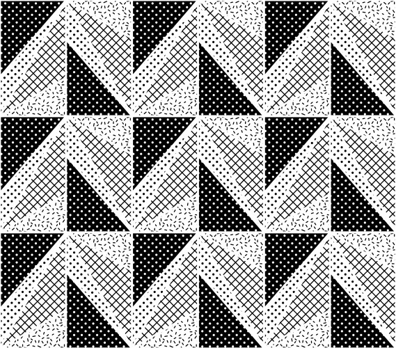 Dotted line geometric seamless pattern Royalty Free Vector