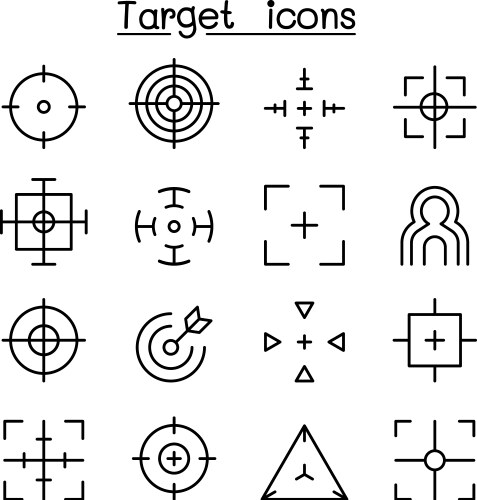 Sniper aim pointer weapon targeting pointers Vector Image