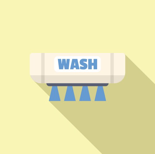 Automatic car wash system spraying water and soap Vector Image