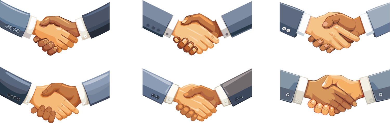 Professional Welcome and Respect Handshake Vector Images (over 500)