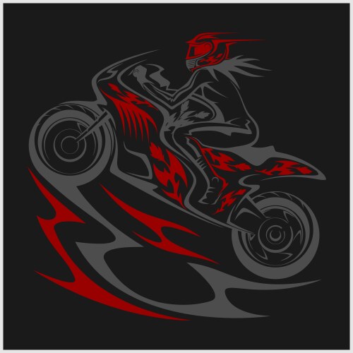 Fast extreme sport bike eps10 Royalty Free Vector Image
