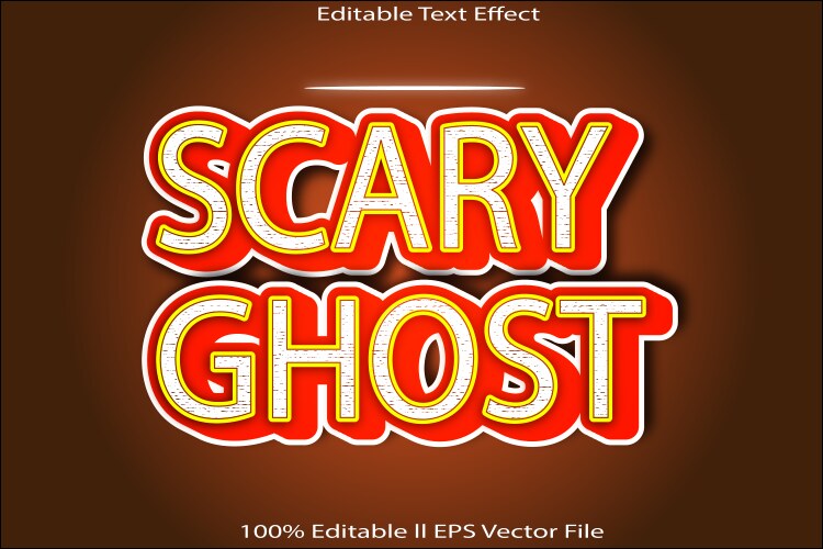 Scary glitch white ghost Royalty Free Vector Image