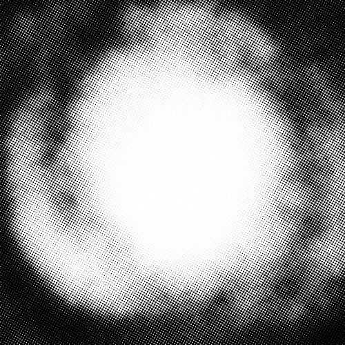 Circles with dotted texture vintage halftone Vector Image