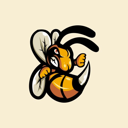 Bee mascot Royalty Free Vector Image - VectorStock