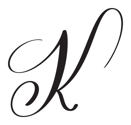 Cursive K Vector Images (over 100)