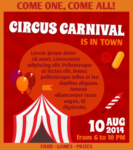 Circus Poster Vector Images (over 10,000)
