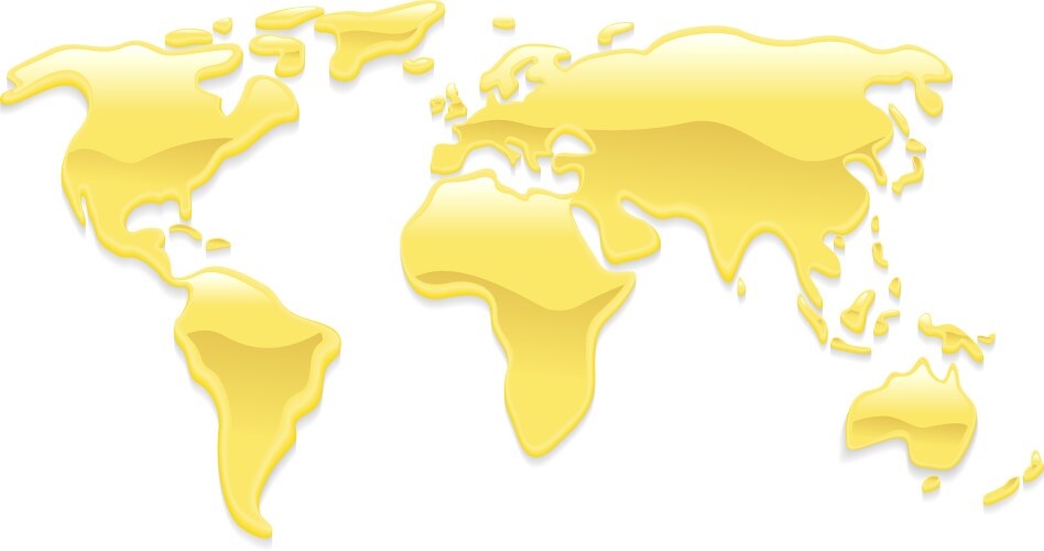 Water world map Royalty Free Vector Image - VectorStock