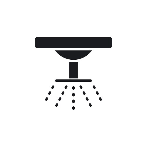 Sprinkler icon isolated on white background Vector Image