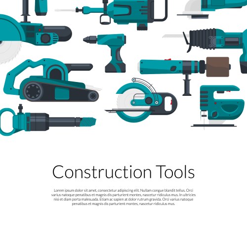Power electric tools Royalty Free Vector Image