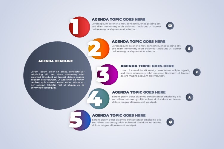 Value chain chart infographic Royalty Free Vector Image