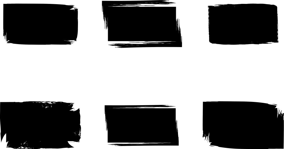 Horizontal rectangle shape filled bold Royalty Free Vector