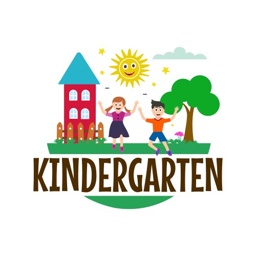 Kindergarten Logo Vector Images Graphics For Commercial Use Vectorstock