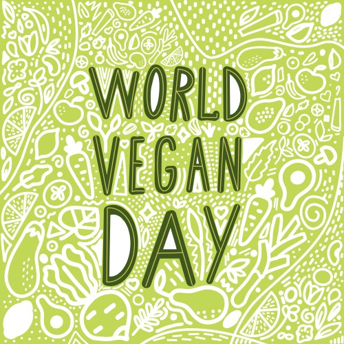 Happy World Vegan Day Vector Images (over 1,000)