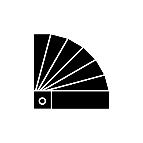 Color swatch icon setpantone symbol Royalty Free Vector