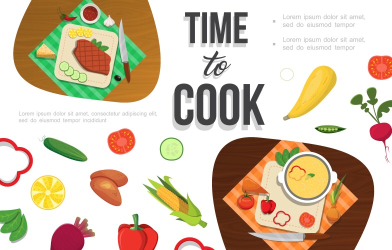 Eat healthy Royalty Free Vector Image - VectorStock