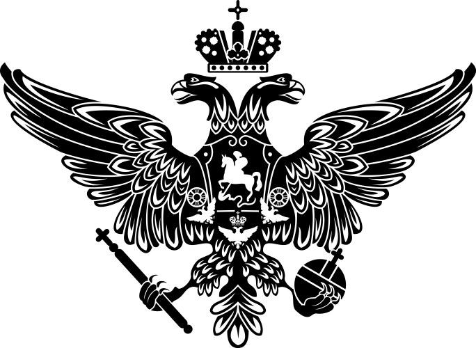 American eagle emblem Royalty Free Vector Image