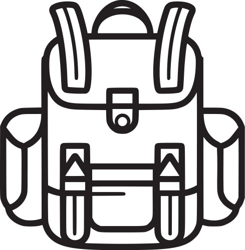 Backpack Royalty Free Vector Image - VectorStock