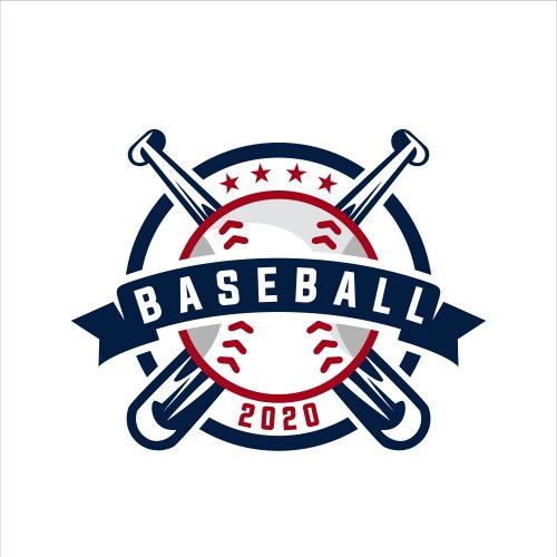 Baseball logo Royalty Free Vector Image - VectorStock