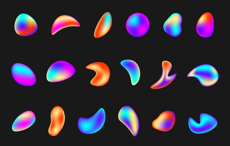 Abstract Iridescent Set Vector Images (over 6,600)