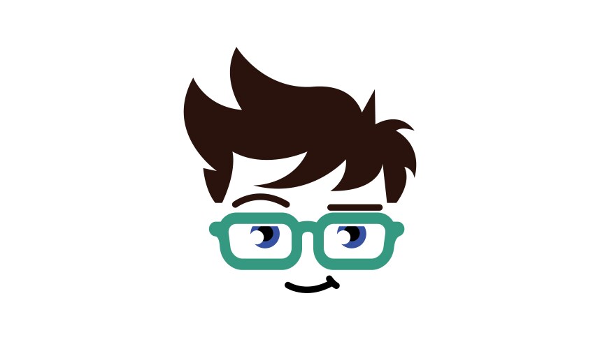 Geek boy icon design Royalty Free Vector Image
