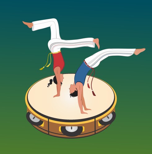 Capoeira Royalty Free Vector Image - VectorStock