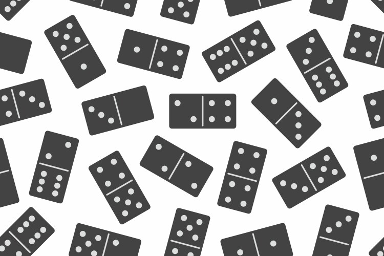 Domino elements pattern Royalty Free Vector Image