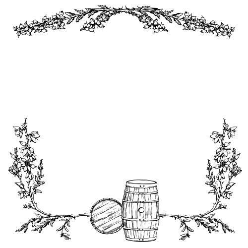 Ink hand drawn scotland symbols scottish thistle Vector Image