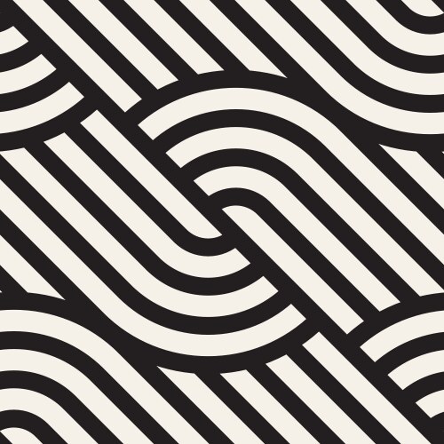 Seamless black and white lines pattern Royalty Free Vector