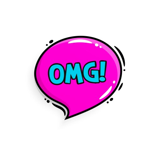 Omg Royalty Free Vector Image - VectorStock