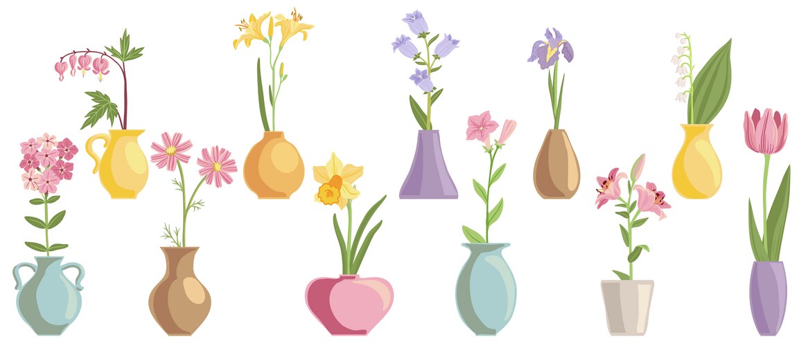 Flower Vase Drawing Vector Images (over 6,100)