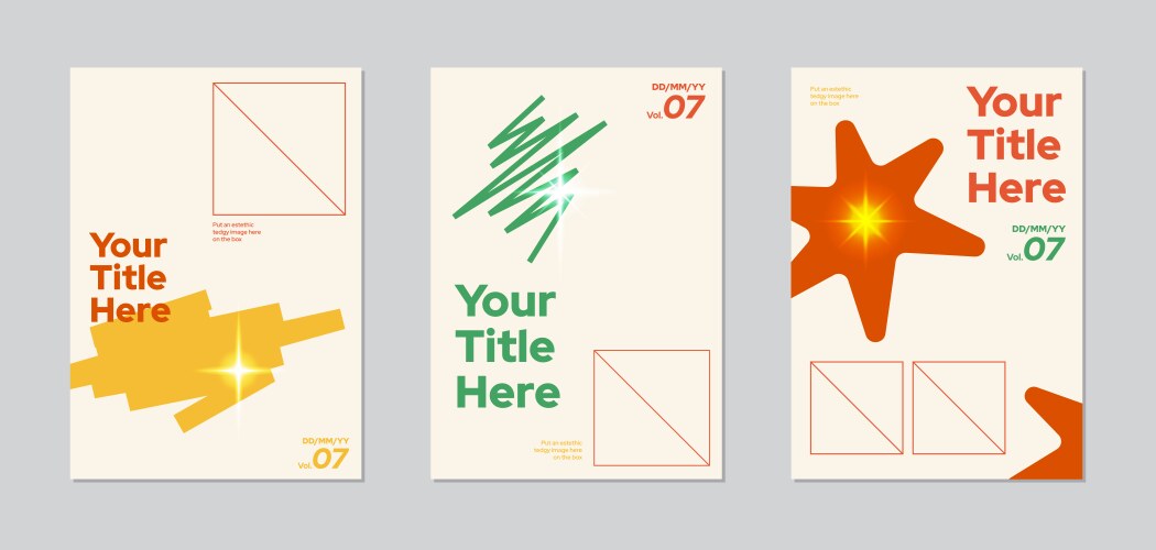 Geometric Magazine Cover Vector Images (over 200,000)