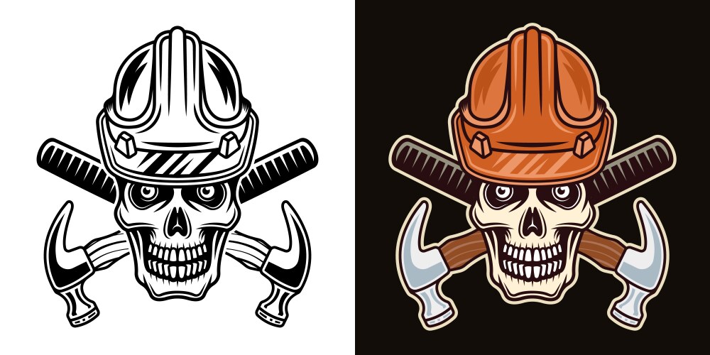 Blue collar worker badge Royalty Free Vector Image