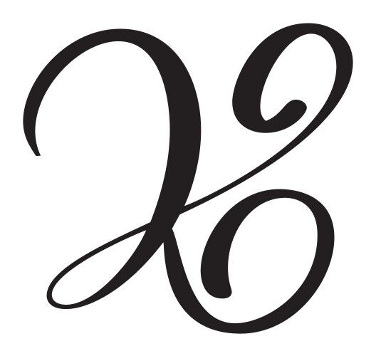 Hand drawn calligraphy letter a script Royalty Free Vector