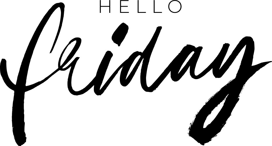 Tea time - black and white hand lettering Vector Image